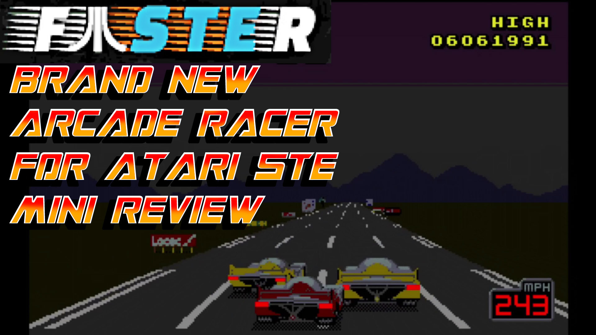 Faster - Brand new arcade racer for the Atari STE - Test Emulator Game ...